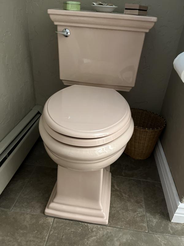 KOHLER Glenbury Quiet-Close Plastic White Elongated Soft Close Toilet ...