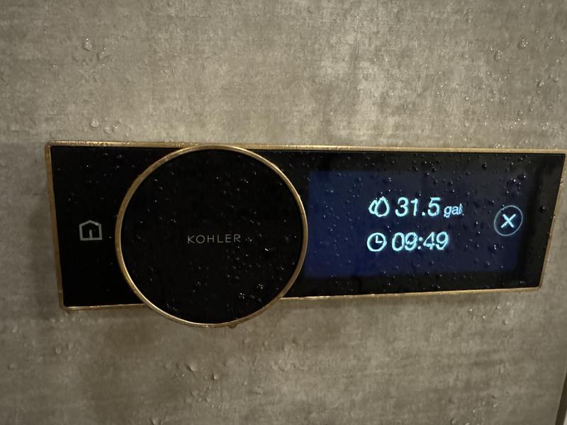 KOHLER Anthem Vibrant Brushed Nickel 1.38-in Smart Bathtub/Shower ...