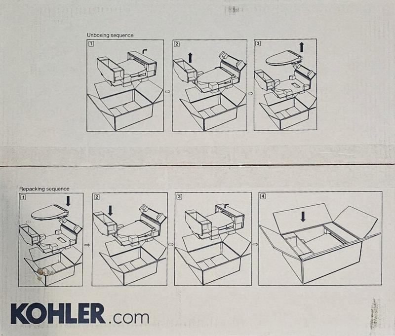 KOHLER PureWash E930 Plastic Biscuit Elongated Slow Close Feature ...