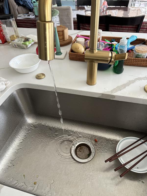 KOHLER Koi Vibrant Stainless Single Handle Deck-mount Pull-down Kitchen ...