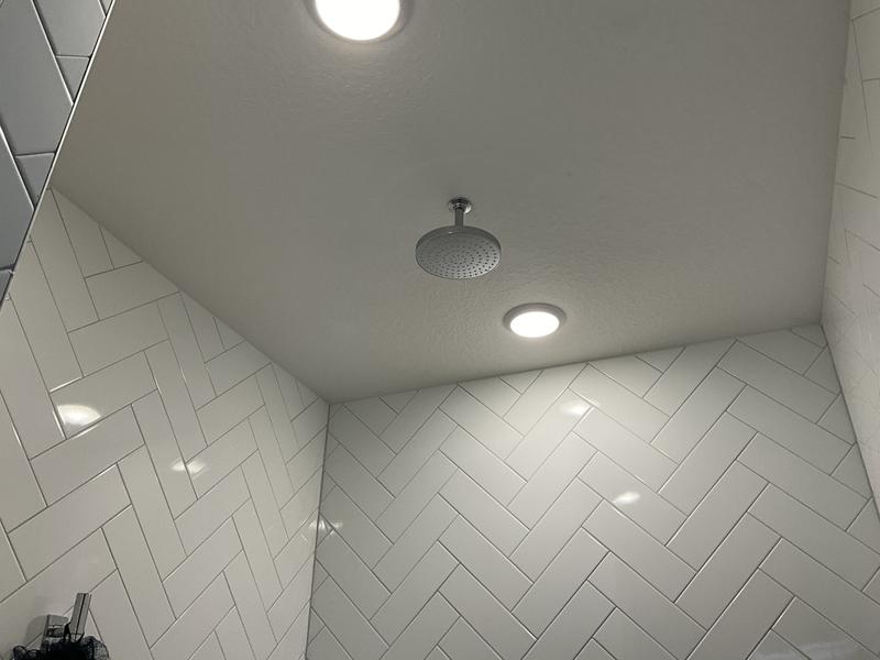 KOHLER Honesty Vibrant Brushed Nickel 8-in Square Fixed Rain 1.75 GPM K ...