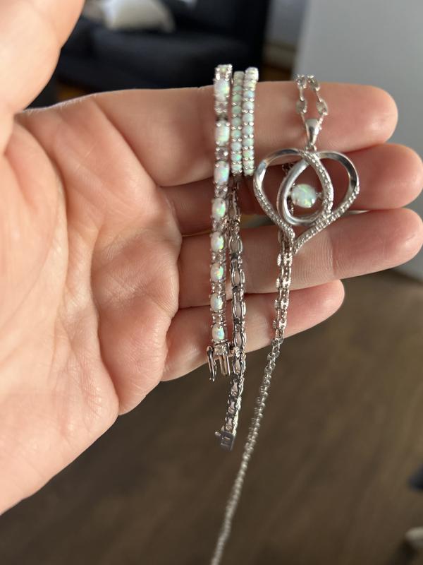 Unstoppable Love Necklace Lab-Created Sapphire Sterling Silver | Kay