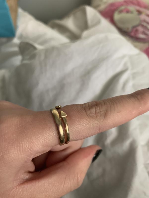 Triangle Deconstructed Ring 10K Yellow Gold | Kay