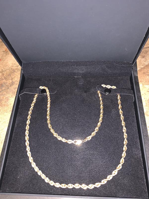 Rope Chain Solid 10K Yellow Gold 24" | Kay