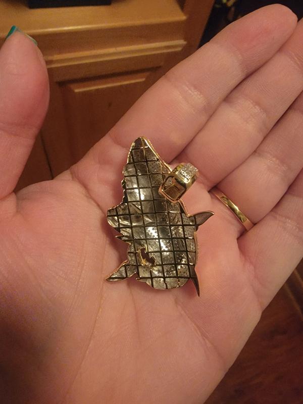 Men's Diamond Shark Charm 1/3 ct tw 10K Yellow Gold | Kay