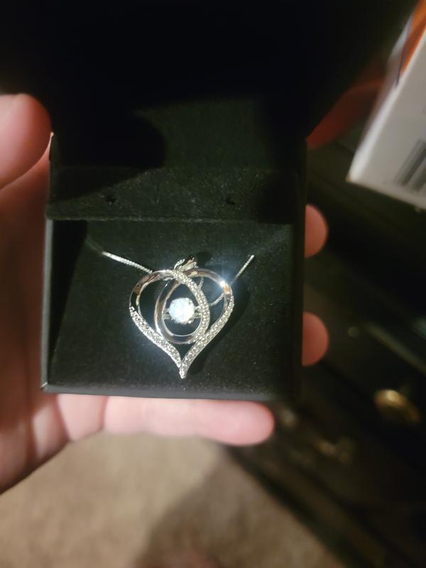 Unstoppable Love Lab-Created Opal & White Lab-Created Sapphire Heart ...