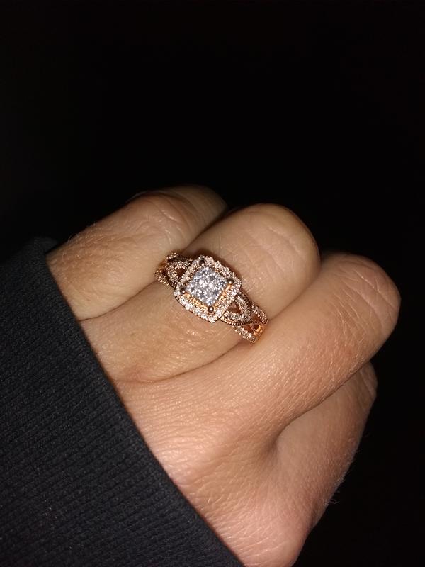 Now + Forever Diamond Engagement Ring 1/2 ct tw 10K Rose Gold | Kay