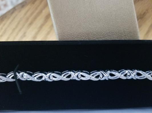 Infinity Bracelet 1/20 ct tw Diamonds Sterling Silver | Kay