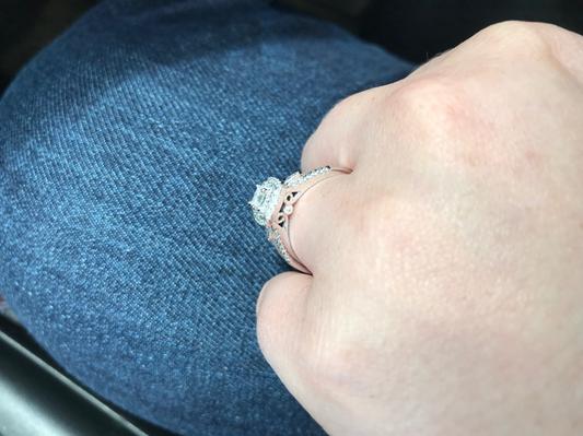 Now + Forever Engagement Ring 5/8 ct tw Diamonds 10K White Gold | Kay