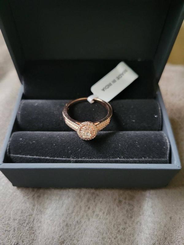 Now + Forever Diamond Engagement Ring 3/8 ct tw Round-cut 10K Rose Gold ...
