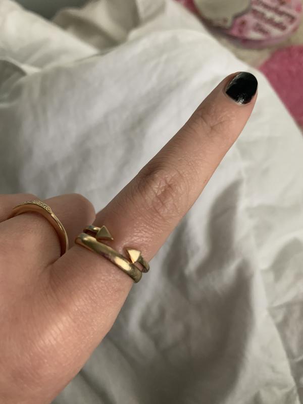 Triangle Deconstructed Ring 10K Yellow Gold | Kay