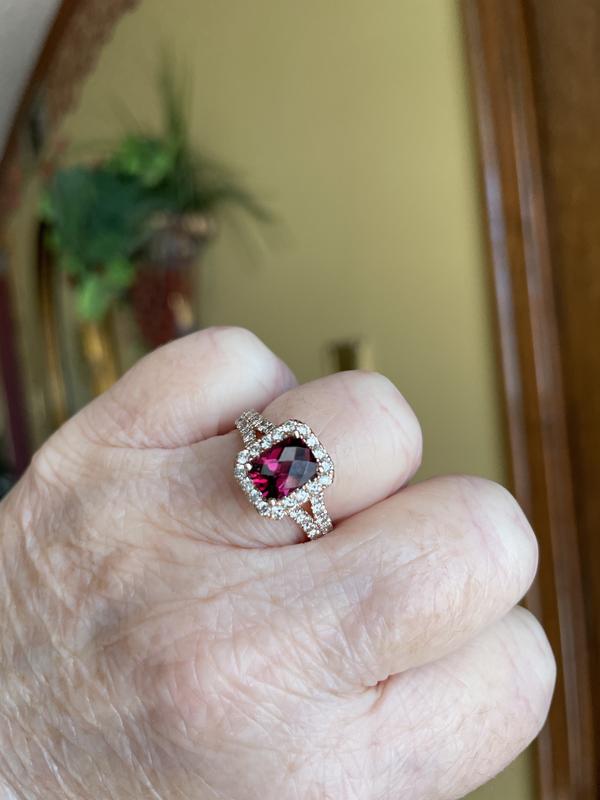 Le Vian Rhodolite Garnet Ring 1 ct tw Nude Diamonds 14K Gold | Kay