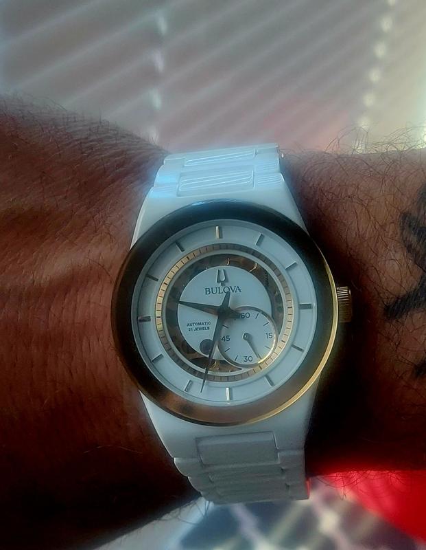 Bulova Modern Millenia Ceramic White Men's Watch 98A290 | Kay