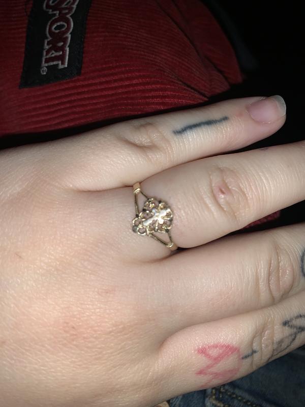 Women's Cross Ring 14K Two-Tone Gold | Kay