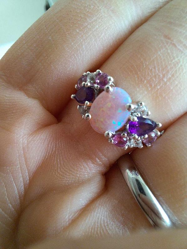Lab-Created Opal Ring Sterling Silver | Kay