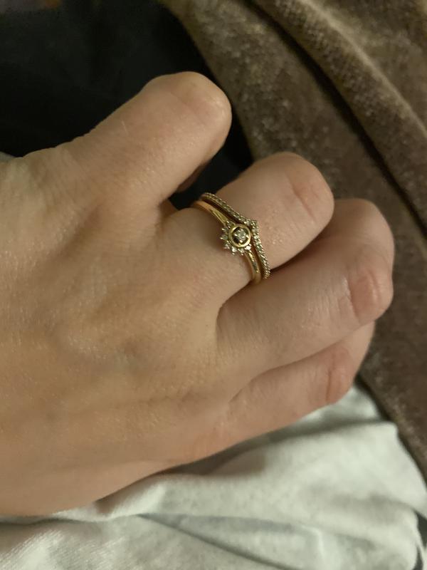 Emmy London Diamond Ring 1/6 ct tw Round-cut 10K Rose Gold | Kay