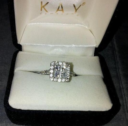 Previously Owned Ring 1/2 ct tw Diamonds 14K White Gold | Kay