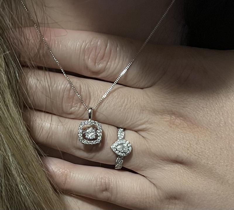 Unstoppable Love Necklace 1/2 ct tw 10K White Gold 19" | Kay