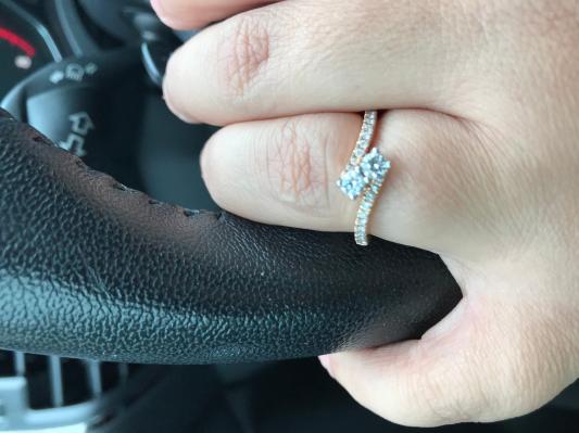 Ever Us Two-Stone Ring 1/2 ct tw Diamonds 14K Rose Gold | Kay