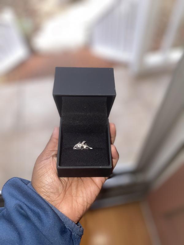 Heart Ring Diamond Accents Sterling Silver | Kay