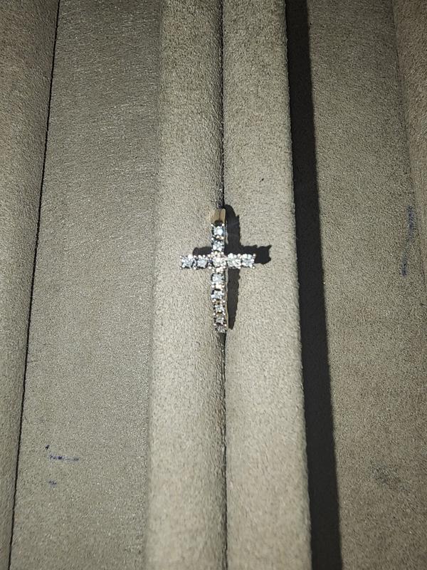 Diamond Cross Ring 10K Yellow Gold | Kay