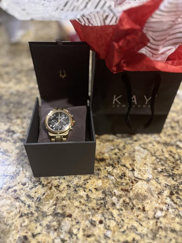 Bulova Men's Chronograph Gold-tone Watch 97D126 | Kay