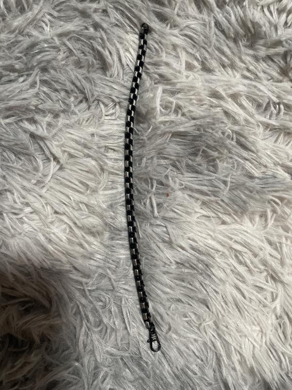 8.5mm Box Chain Bracelet Solid Stainless Steel/Ion Plating 8.5" | Kay