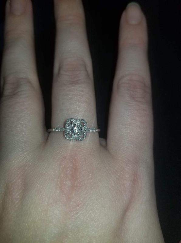 Center of Me Diamond Ring 1/5 ct tw 10K White Gold | Kay