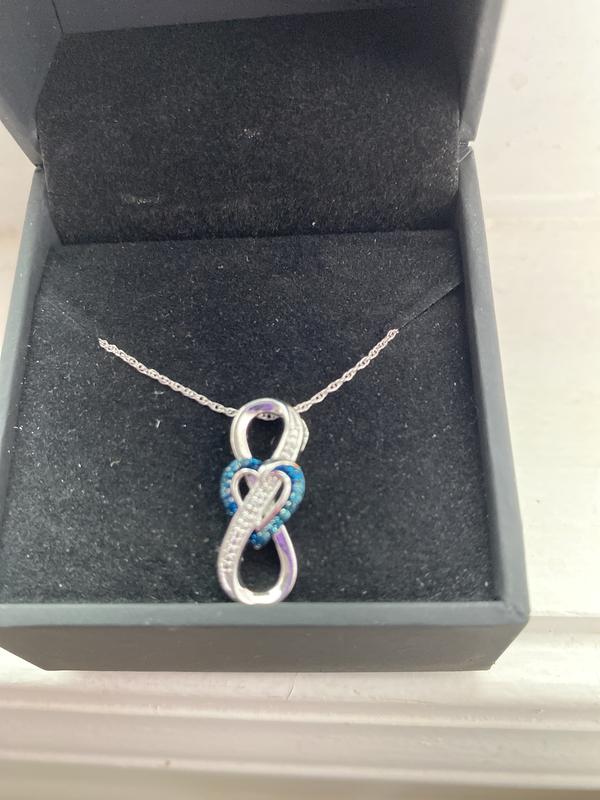 Infinity Necklace 1/15 ct tw Diamonds Sterling Silver | Kay