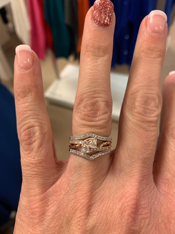 Ever Us Two-Stone Diamond Ring 1/2 ct tw Round 14K Rose Gold | Kay
