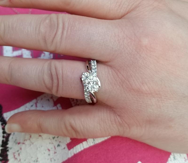 Ever Us Two-Stone Diamond Ring 1-1/2 ct tw Round 14K White Gold | Kay