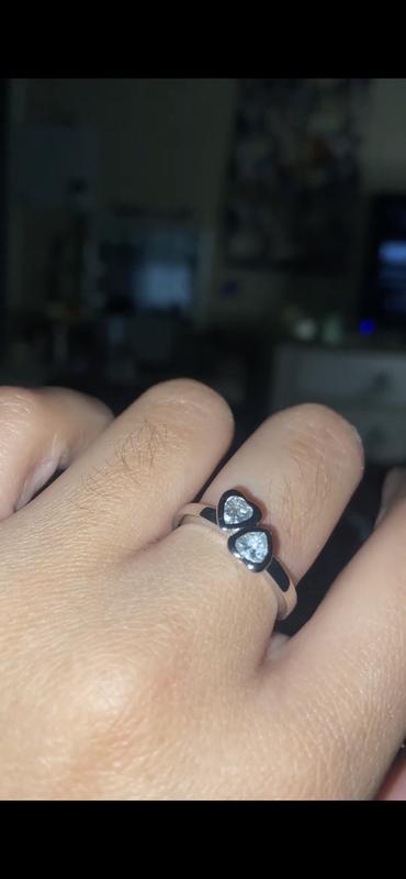 Stackable Heart Ring Aquamarines Sterling Silver | Kay