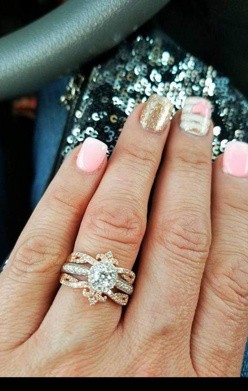 Diamond Enhancer Ring 1/2 ct tw Round-cut 14K Rose Gold | Kay