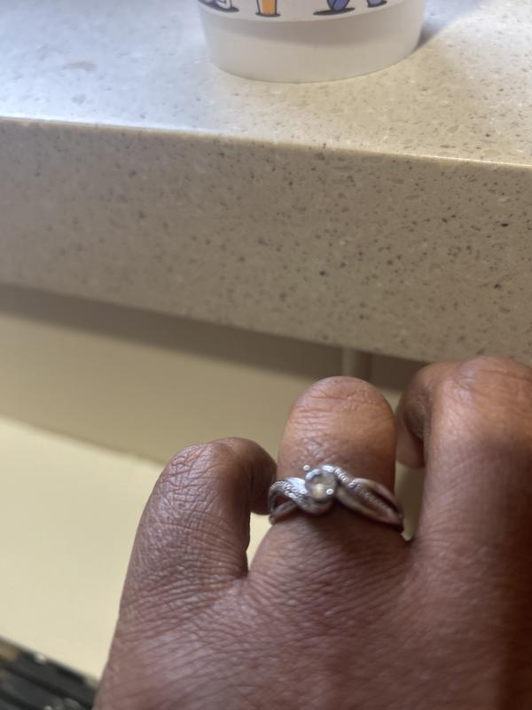 White Lab-Created Sapphire Ring Sterling Silver | Kay