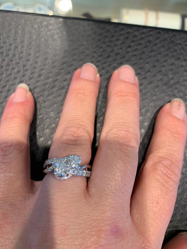 Ever Us Two-Stone Diamond Ring 3 ct tw Round-cut 14K White Gold | Kay