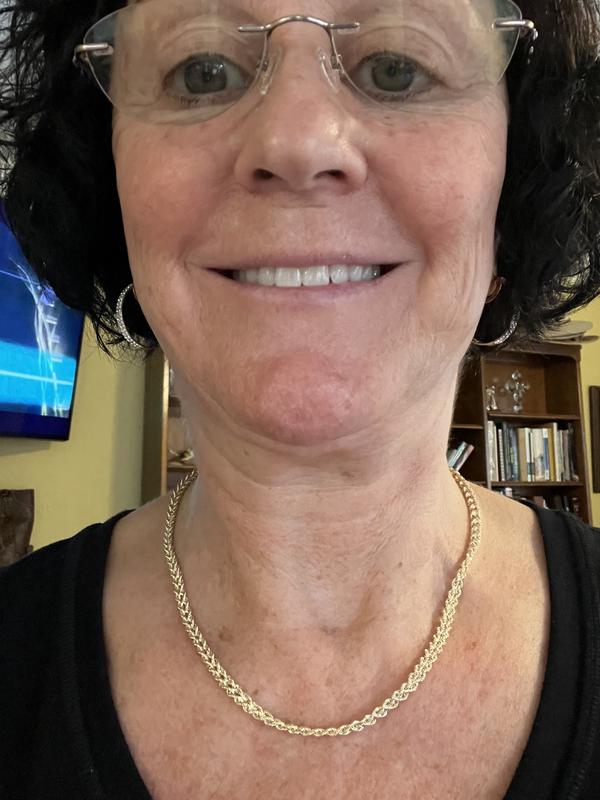 Double Rope Chain Necklace Hollow 10K Yellow Gold 18" | Kay