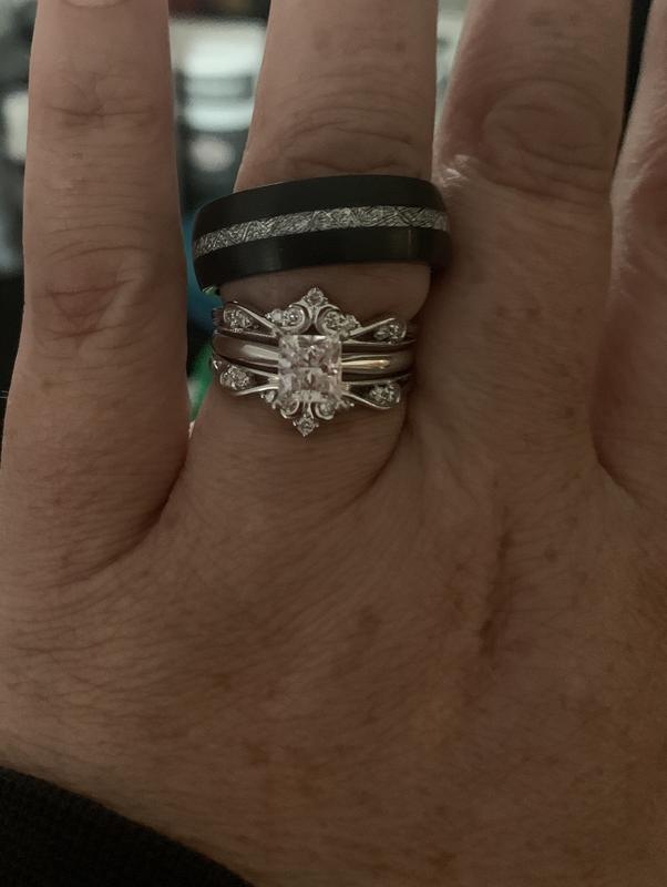 Now + Forever Diamond Insert Ring 1/4 Carat tw 14K White Gold | Kay