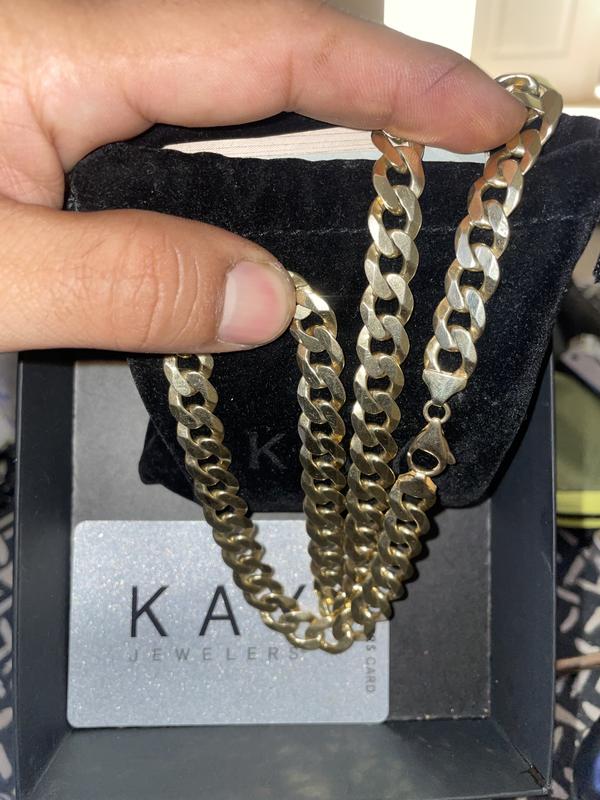 Cuban Curb Chain Necklace Solid 14K Yellow Gold 22" | Kay