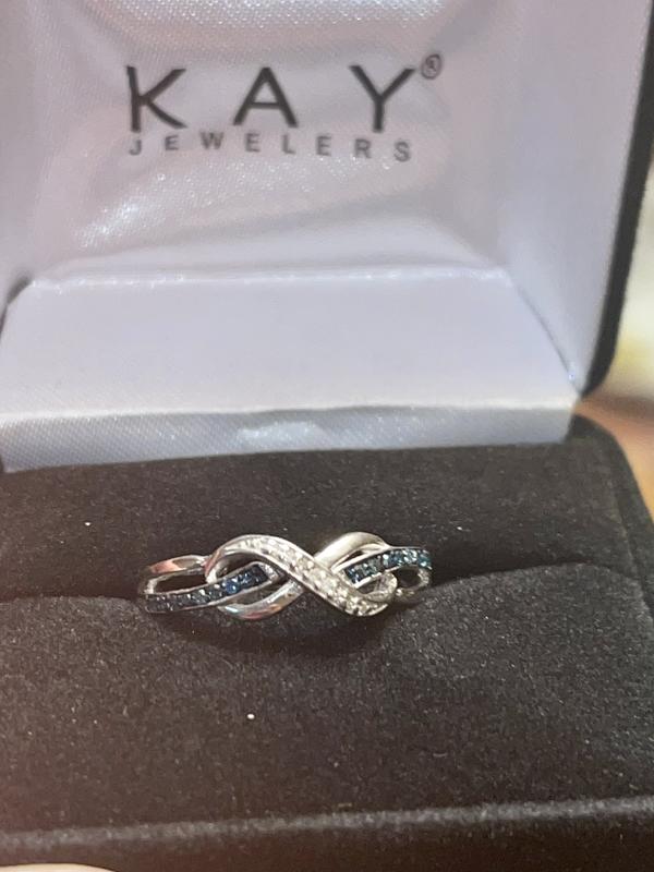 Infinity Symbol Ring 1/8 ct tw Diamonds Sterling Silver | Kay