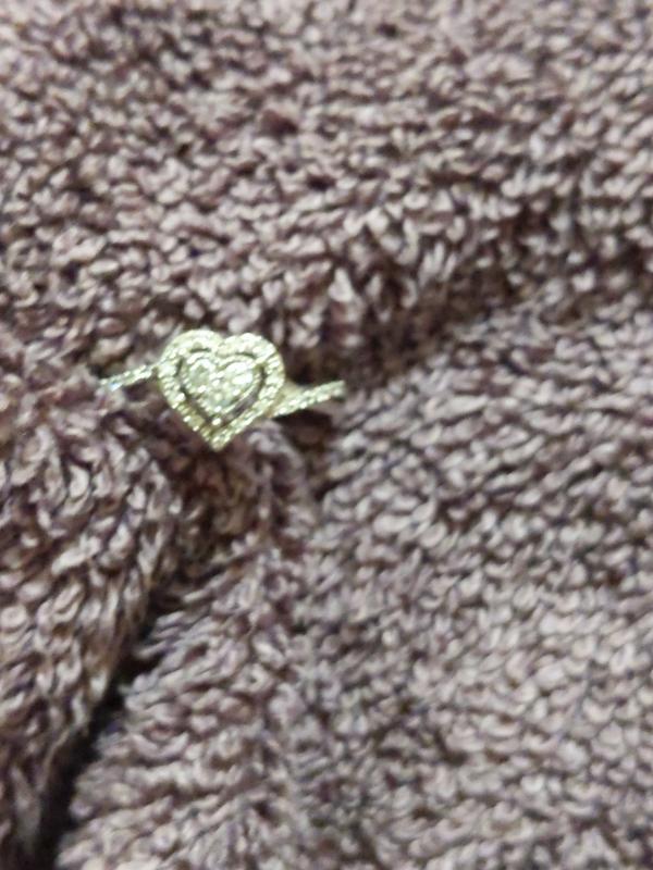 Multi-Diamond Heart Promise Ring 1/5 ct tw Sterling Silver | Kay