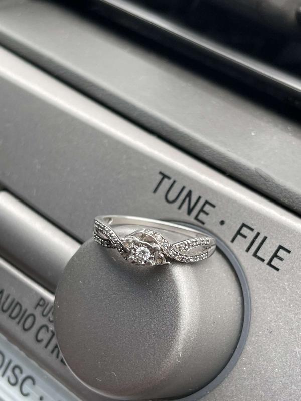 Diamond Three-Stone Promise Ring 1/6 ct tw Sterling Silver | Kay