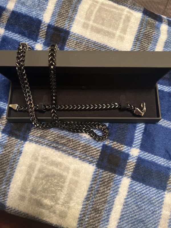 Solid Foxtail Chain Necklace & Bracelet Set Stainless Steel | Kay