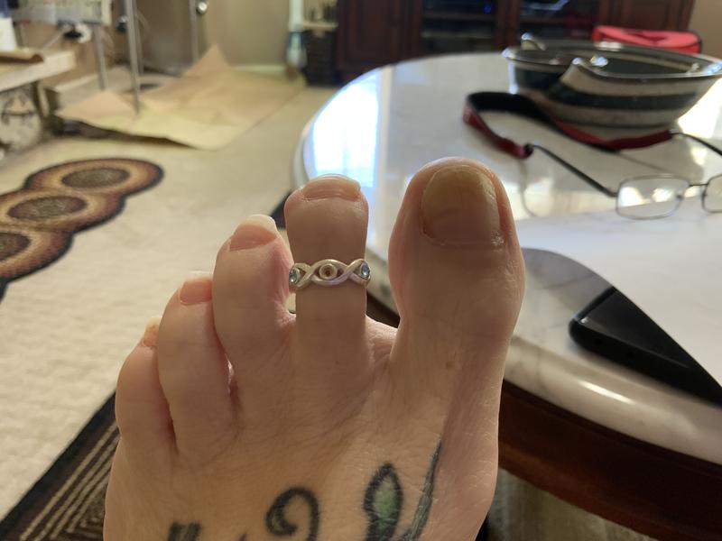 Crystal Toe Ring Sterling Silver | Kay