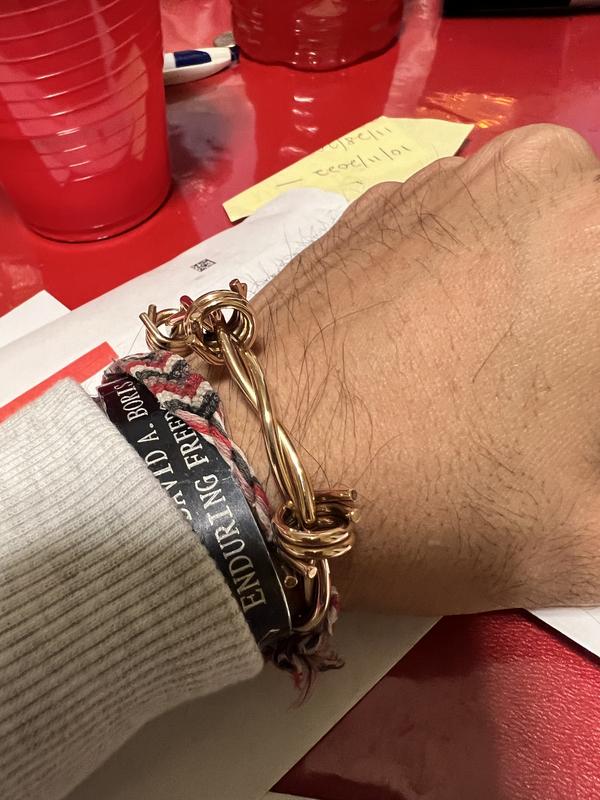 Men's Barb Wire Cuff Bracelet Stainless Steel | Kay