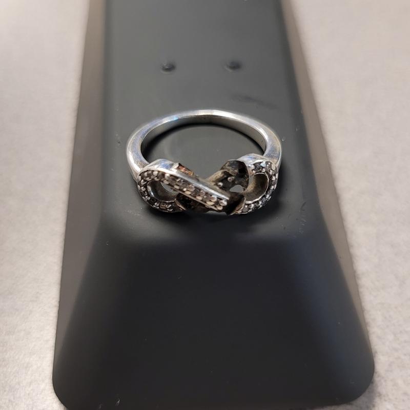 Diamond Heart/Infinity Ring 1/6 ctw 10K Two-Tone Gold | Kay