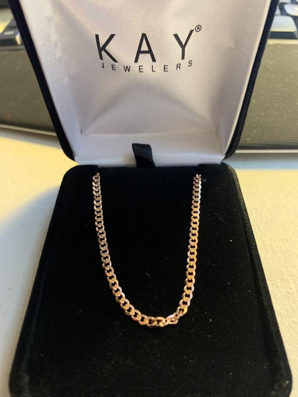24 Curb Chain Necklace Solid 14K Rose Gold Appx. 2.7mm | Kay