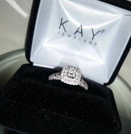 Now + Forever Engagement Ring 5/8 ct tw Diamonds 10K White Gold | Kay