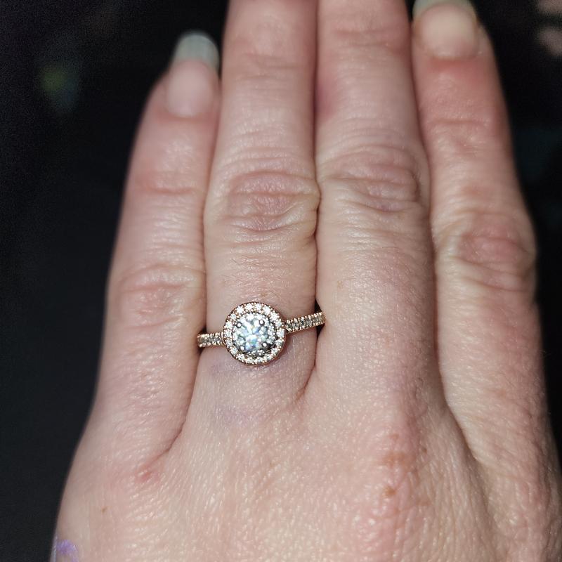 THE LEO First Light Diamond Engagement Ring 1/2 ct tw 14K Two-Tone Gold ...