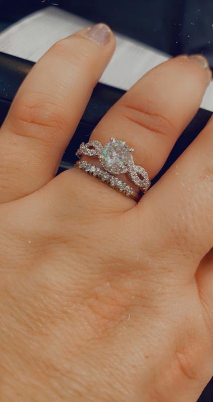 THE LEO First Light Diamond Engagement Ring 1-1/3 ct tw 14K White Gold ...