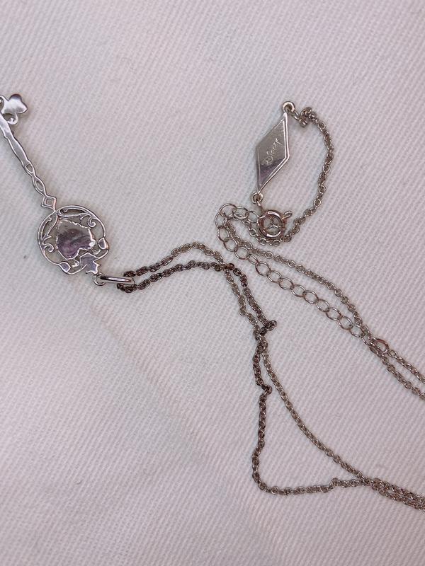 Disney Treasures Alice in Wonderland Diamond & Garnet Key Necklace 1/10 ...